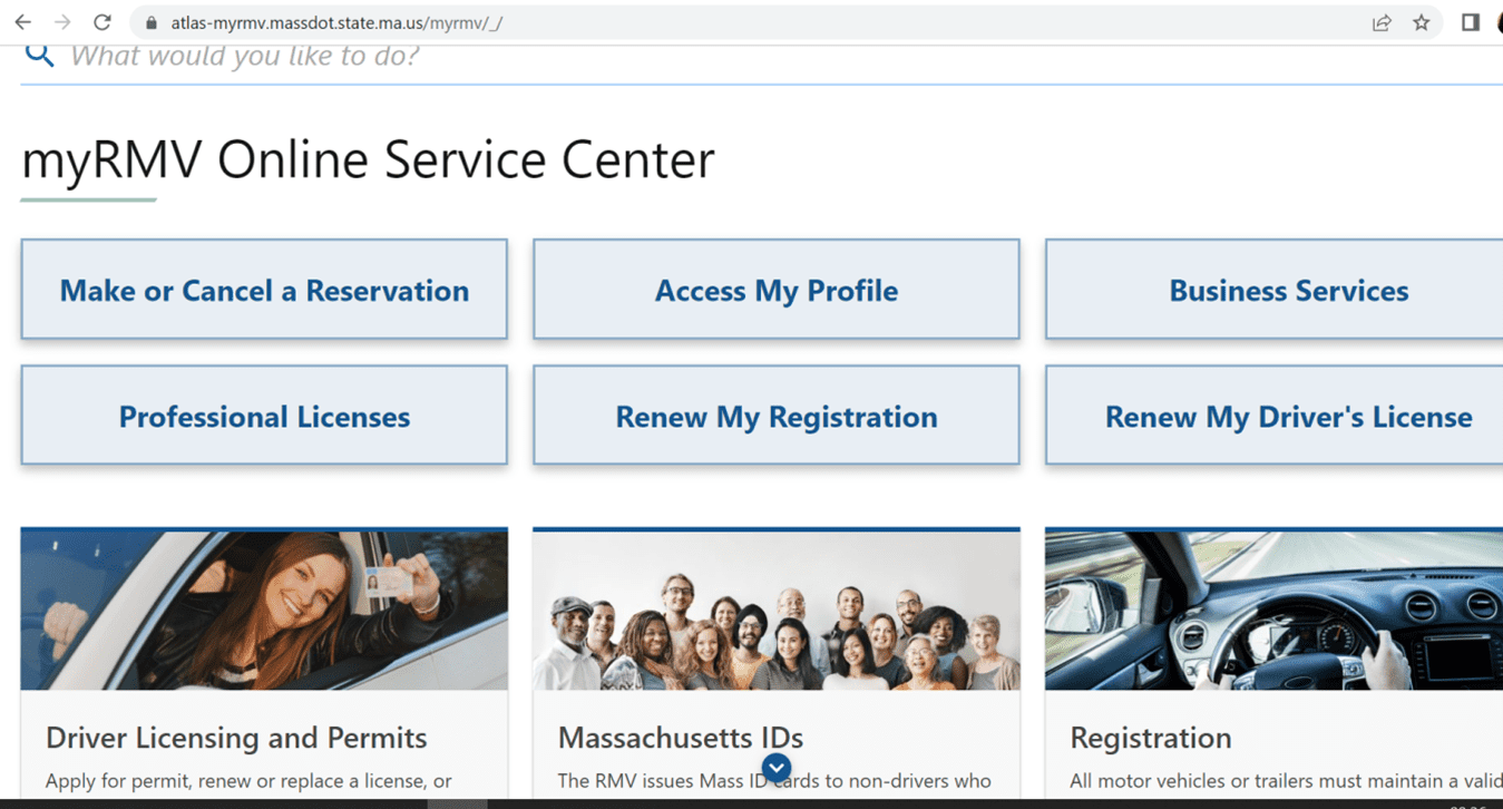 Cómo hacer una cita en DMV de Massachusetts - DMVservicios